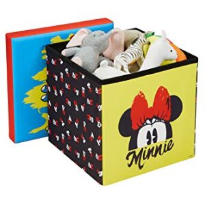 Disney Minnie Mouse Storage Ottoman, 15” Toy Box