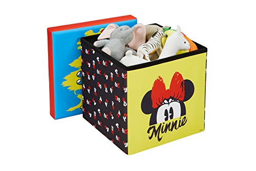 Disney Minnie Mouse Storage Ottoman, 15” Toy Box