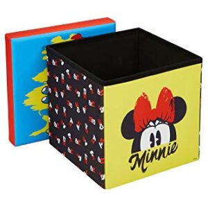 Disney Minnie Mouse Storage Ottoman, 15” Toy Box