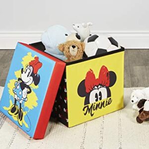 Disney Minnie Mouse Storage Ottoman, 15” Toy Box