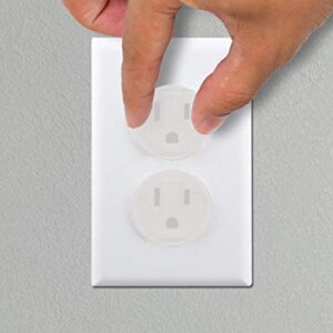 38 Pieces Clear Outlet Covers Baby Proofing - Vmaisi Electrical Safety ChildProof Plug Protector - (Clear, 38 Pack)