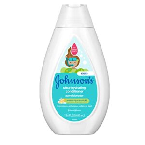 johnson's ultra-hydrating tear-free kids' shampoo with pro- vitamin b5 & proteins, paraben-, sulfate- & dye-free formula, hypoallergenic & gentle for toddler's hair, 13.6 fl. oz