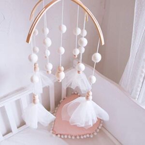 Baby Mobile 100% Felt Ball Bed Bell Mobile Crib Jewelry Creative Pendant Toy Wooden Wind Chime Nursery Decoration