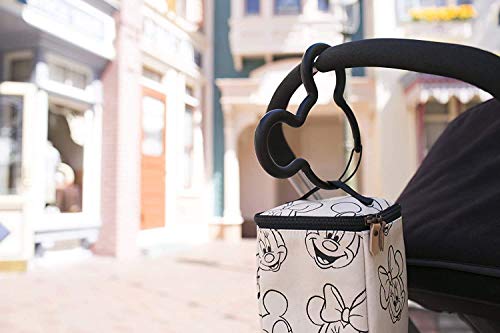 Petunia Pickle Bottom Mickey Mouse Stroller Hook | Rose Gold | For all strollers or shopping carts | For carrying diaper bags, book bags, and purses | Disney Fun