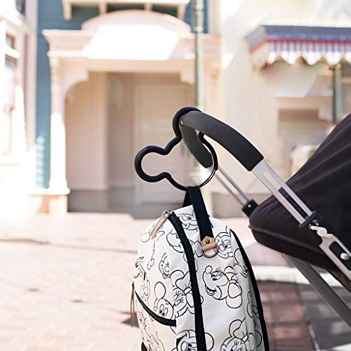 Petunia Pickle Bottom Mickey Mouse Stroller Hook | Rose Gold | For all strollers or shopping carts | For carrying diaper bags, book bags, and purses | Disney Fun