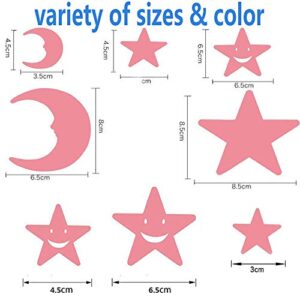 Stars Stickers for Ceiling, Adhesive 200PCS 3D Glowing Stars,Luminous Stars Stickers for Kids Bedroom Decor,Wall Stickers (Stars)