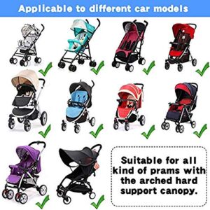 Baby Stroller Sun Shade Sun Protection Sun Shade for Strollers Car Seats Pram Pushchair Buggy Stroller Sunshade Parasol Sun Rain Shade Canopy Cover Awning Anti-UV Toddlers Stroller Canopy Sun Shade