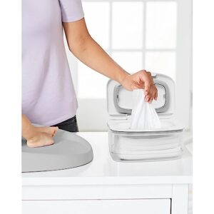 Skip Hop Wipes Dispenser, Nursery Style, Clear/White