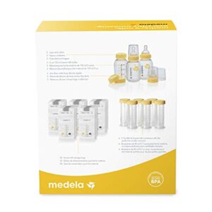 Medela Breastfeeding Gift Count, Breast Milk Storage System; Bottles, Nipples, Travel Caps, Breastmilk Storage Bags and More, Made Without BPA