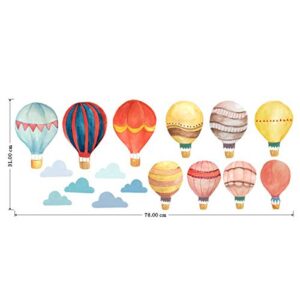 Bamsod Balloon Wall Stickers,Peel and Stick Removable Cloud Balloons Wall Decals Decoration for Kids Nursery Bedroom Living Room