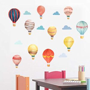 Bamsod Balloon Wall Stickers,Peel and Stick Removable Cloud Balloons Wall Decals Decoration for Kids Nursery Bedroom Living Room