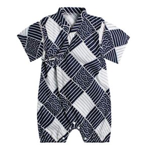 pauboli baby japanese kimono robe cotton infant comfy loose pajamas (3-9 months, 26)