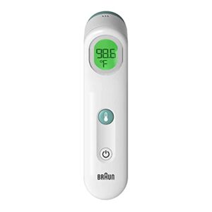 braun forehead thermometer -  digital thermometer with professional accuracy and color coded temperature guidance - thermometer for adults, babies, toddlers and kids