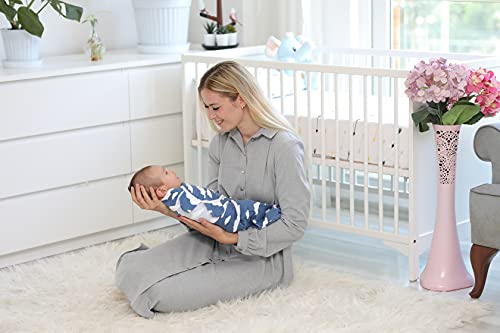 BaeBae Goods Swaddle Blanket, Adjustable Infant Baby Swaddling Wrap Set of 4, Baby Swaddling Wrap Blankets for Boys and Girls Made in Soft Cotton (0-3 Months)