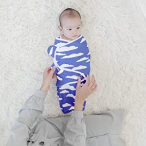 BaeBae Goods Swaddle Blanket, Adjustable Infant Baby Swaddling Wrap Set of 4, Baby Swaddling Wrap Blankets for Boys and Girls Made in Soft Cotton (0-3 Months)