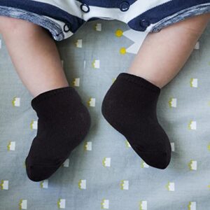 Duufin 25 Pairs Toddler Ankle Socks Low Cut Kids Half Cushion Socks Low Rise Ankle Socks for Boys and Girls, 2-4T