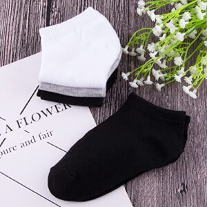 Duufin 25 Pairs Toddler Ankle Socks Low Cut Kids Half Cushion Socks Low Rise Ankle Socks for Boys and Girls, 2-4T