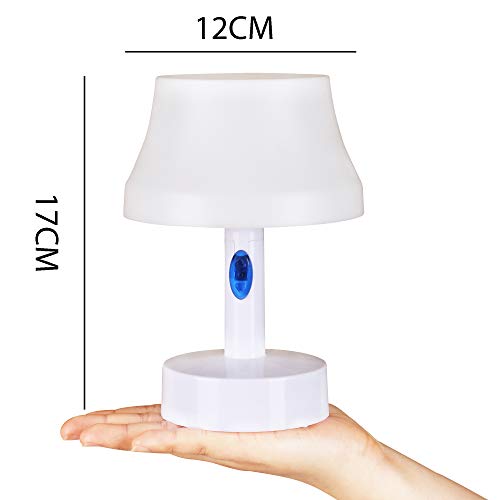 WRalwaysLX Led Night Light, USB Power/Battery Operated Nursery Lamps with Remote Control, Portable 5-Stage Dimmable Table Lamp with Timer for Bedroom, Kids Room and Other Room