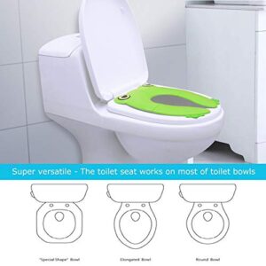 PandaEar Toilet Seat Cover | Folding Travel Toilet Seat for Children and Potty Training | Portable Silicone Toilet Seat for Toddlers, Boys & Girls with Non-Slip Silicone Pads | Recyclable Toilet Seat