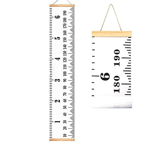 Growth Charts for Kids,Accurate Baby Height Growth Chart Ruler,Removable Canvas Wall Hanging Measurement Chart for Home Decoration