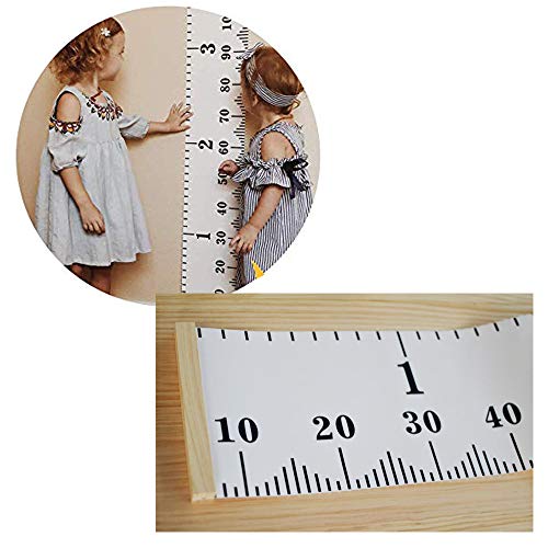 Growth Charts for Kids,Accurate Baby Height Growth Chart Ruler,Removable Canvas Wall Hanging Measurement Chart for Home Decoration