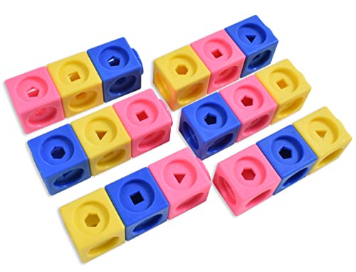 edxeducation Math Cubes - Set of 100 - Math Manipulatives - Classroom Learning Supplies, Homeschool Supplies, Preschool Learning, Counting Toys, Linking Cubes, Math Linking Cubes