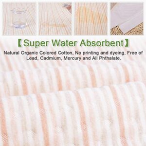 Waterproof Baby Bed Pad Maveek 47.2'' x 27.6'' Baby Organic Mattress Pad Bamboo Blanket Toddler Bed Sheet Protector Reusable High Absorbent Mattress Protector Baby Diaper Changing Pad