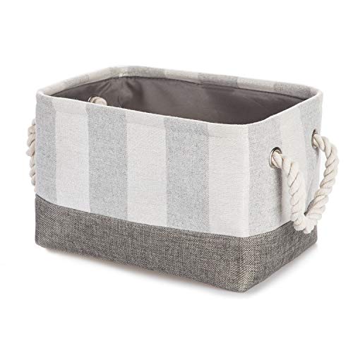 Home Zone Living Storage Basket with Cotton Rope Handles, VS19215E