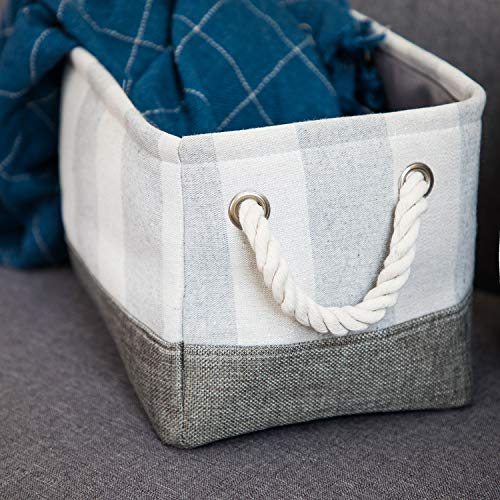 Home Zone Living Storage Basket with Cotton Rope Handles, VS19215E