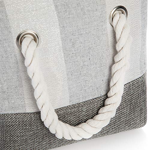 Home Zone Living Storage Basket with Cotton Rope Handles, VS19215E