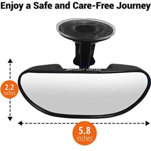 Rearview Baby Car Mirror Windshield Infant Front Facing, Shatterproof Child Safety Mirror, Adjustable Suction Cup (S) by COZY GREENS