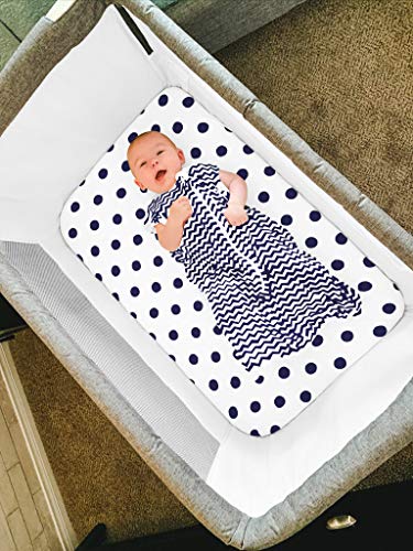 Bassinet Bed Sheets – Premium Bassinet Fitted Sheet for Halo, Mika Micky, Maxi COSI & Others - 4 Pack 100% Jersey Knit - Bassinet Bedding for Standard Size Oval or Halo Bassinet Pads for Boys & Girls