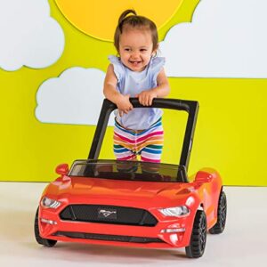 Bright Starts Ways to Play 4-in-1 Walker - Ford Mustang, Red, Ages 6 Months +, Red