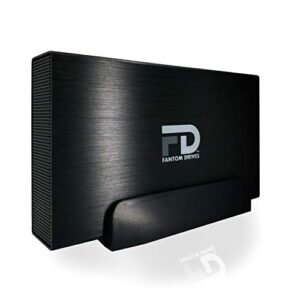 fantom drives 16tb external hard drive hdd, gforce 3 pro 7200rpm, usb 3.0, aluminum, fanless, on/off switch, black, gf3b16000up