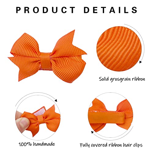 VINOBOW 24Piece 2 Inch Pigtail Pinwheel Hair Bows Girls Fully Ribbon Covered Clips For Baby Girls Toddlers Kids