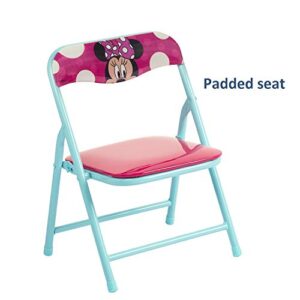 Jakks Pacific Minnie Jr Activity Table Set with One Chairs ,Teal and Red