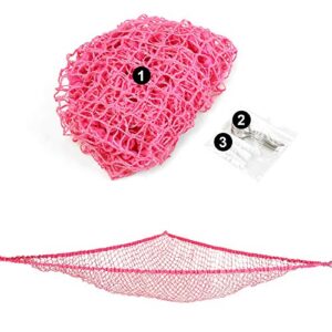 Stuffed Animal Hammock, G-Helper 70 inch Jumbo Toy Hammock Hanging Net for Stuffed Animals Corner Wall Toy Net for Kids Bedroom Pink