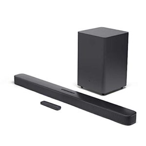 jbl bar 2.1 - deep bass soundbar with 6.5" wireless subwoofer (2019 model), black