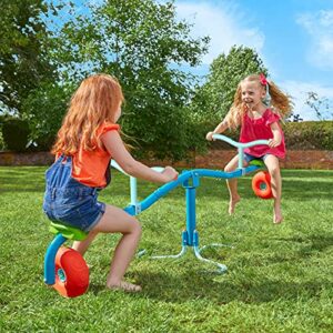 TP Toys, Spiro Spin Seesaw | Sit and Spin Teeter Totter with 360 Spin and Bounce Wheel | Kids Outdoor Play Equipment for Backyard, Playground, or Indoor Fun | Boys and Girls Ages 3-8.