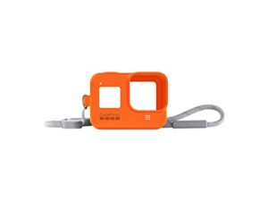 gopro sleeve + lanyard (hero8 black) hyper orange - official gopro accessory