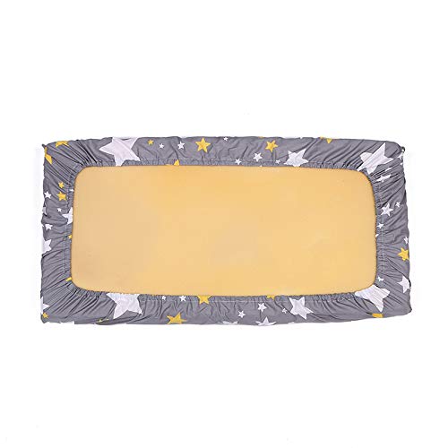 Changing Pad Cover, Stretchy Changing Table Pad Cover,100% Jersey Cotton Unisex Cradle Sheets for Baby Girl and Baby Boy, Star Pattern (grey1)