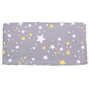 Changing Pad Cover, Stretchy Changing Table Pad Cover,100% Jersey Cotton Unisex Cradle Sheets for Baby Girl and Baby Boy, Star Pattern (grey1)