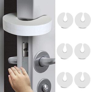 door pinch guard （6 pack） baby door slam stopper, soft foam door stopper. prevents finger pinch injuries, slamming doors, and child or pet from getting locked in room