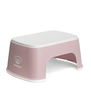 babybjörn step stool, powder pink/white