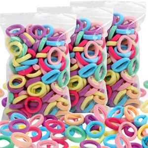 baby hair ties, ygdz 300pcs elastic toddler hair ties for little girls kids, small mini hair bands soft ponytail holders hair accessories, multicolor