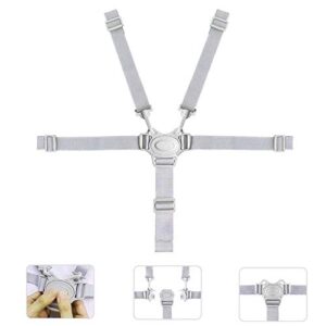 High Chair Harness Replacement, Baby Trend High Chair Replacement Straps, Adjustable 5 Point Harness Belt Suitable for Children Kid Pushchair, Pram Buggy and High Chair