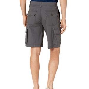 Amazon Essentials Men's 10” Lightweight Ripstop Stretch Cargo Short, Dark Grey, 32