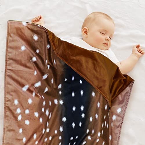 Deer Skin Swaddle Blanket Decor Brown Fur Baby Newborn Blanket Blanket Used for Daily Kids Blanket,New Born Baby Gifts