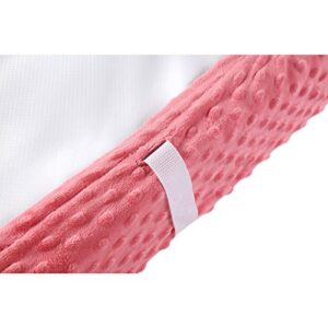 Baby Changing Pad Cover, Super Soft Minky Dot Diaper Changing Table Covers for Baby Girls and Boys, Ultra Comfortable, Safe for Babies, Fit 32"/34'' x 16" Pad (Strawberry Red)