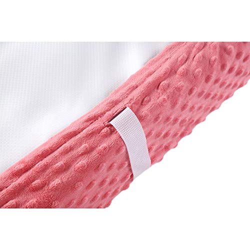 Baby Changing Pad Cover, Super Soft Minky Dot Diaper Changing Table Covers for Baby Girls and Boys, Ultra Comfortable, Safe for Babies, Fit 32"/34'' x 16" Pad (Strawberry Red)